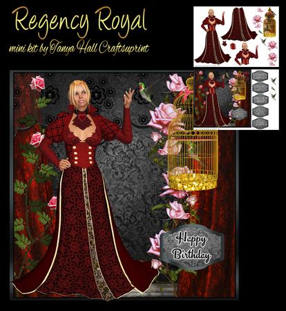 Regency Royal Birthday Mini Kit with Humming Birds and Femal ...