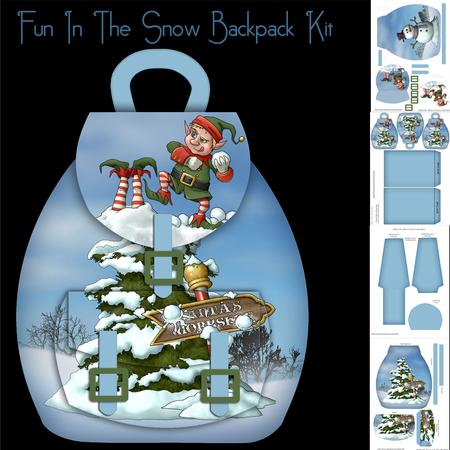 Snow Fun Christmas Elf Backpack Kit - CUP547132_1446 | Craftsuprint
