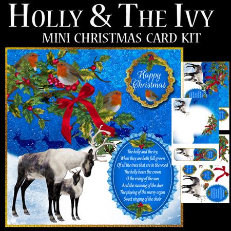 The Holly and the Ivy Verse Mini Card Kit - CUP584644_1446 | Craftsuprint