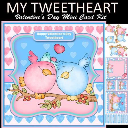 Valentine's Day Tweetheart Mini Card Kit - CUP594947_1446 | Craftsuprint