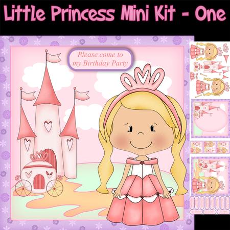 Little Princess Mini Card Kit - One - CUP608719_1446 | Craftsuprint