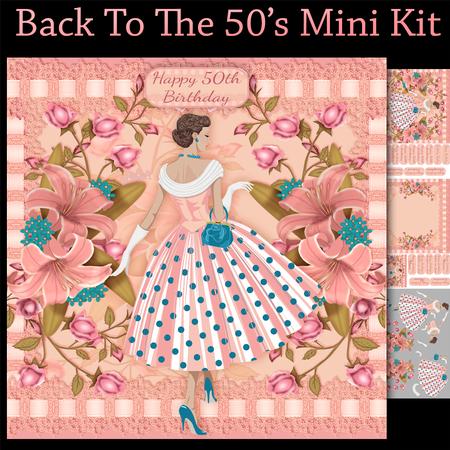 Back to the 50's Polka Dot Mini Card Kit - CUP617692_1446 | Craftsuprint