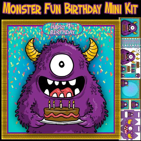 Monster Fun Birthday Mini Kit and Monster Box - CUP658115_1446 ...