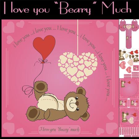 I Love You Beary Much, Valentine's Mini Kit - CUP661861_1446 | Craftsuprint
