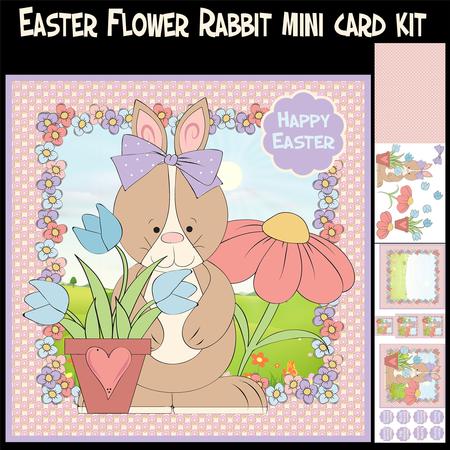 Easter Flower Bunny Mini Card Kit - CUP674462_1446 | Craftsuprint