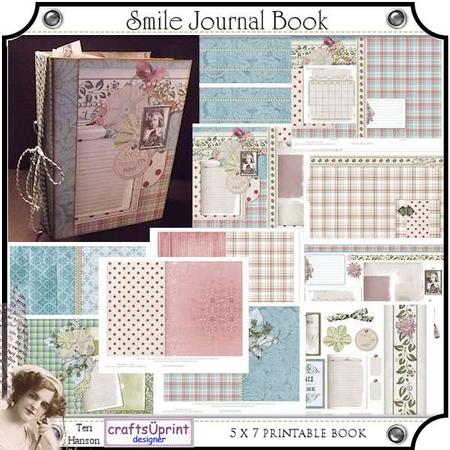 Smile 5x7 Journal Book - CUP599073_1966 | Craftsuprint