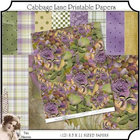 Cabbage Lane Printable Papers - CUP609428_1966 | Craftsuprint