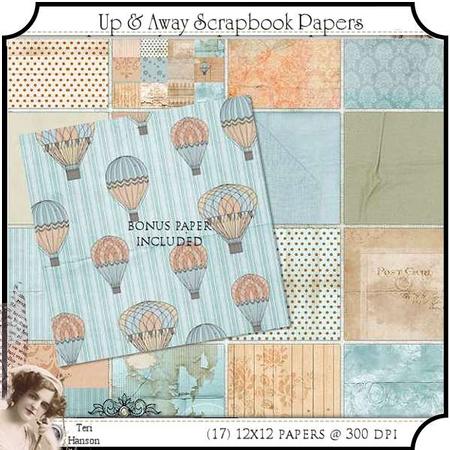 Up & Away Scrapbook Papers - CUP621178_1966 | Craftsuprint