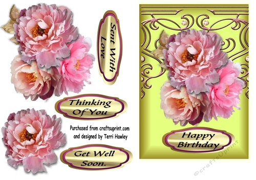 beautiful flowers - CUP1173049_906 | Craftsuprint