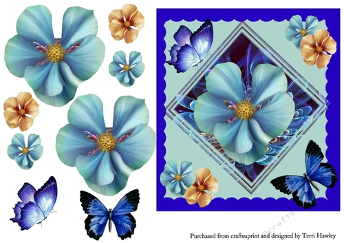 pretty in blue - CUP1191049_906 | Craftsuprint