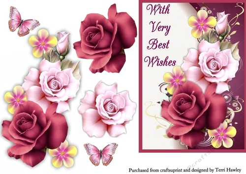 with very best wishes - CUP1200554_906 | Craftsuprint