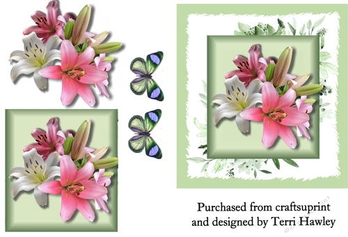 beautiful lilies - CUP1292234_906 | Craftsuprint