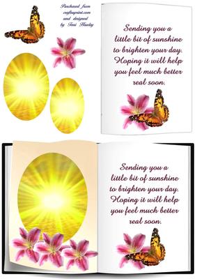 Get Well Book Card - CUP282530_906 | Craftsuprint