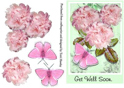 Get Well Pink Roses - CUP664563_906 | Craftsuprint