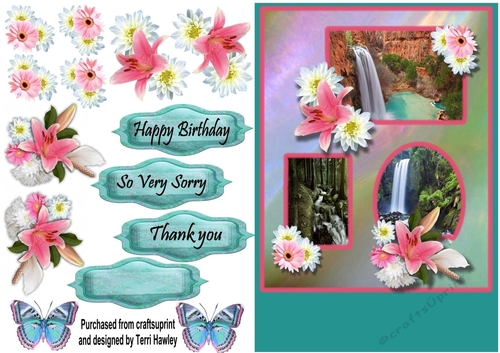 waterfall greetings - CUP795218_906 | Craftsuprint