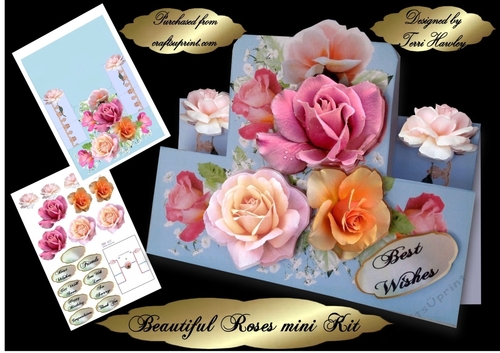 beautiful roses mini kit - CUP849973_906 | Craftsuprint