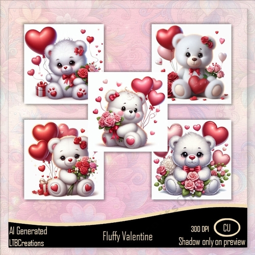 Fluffy Valentine - CUP1351608_124286 | Craftsuprint