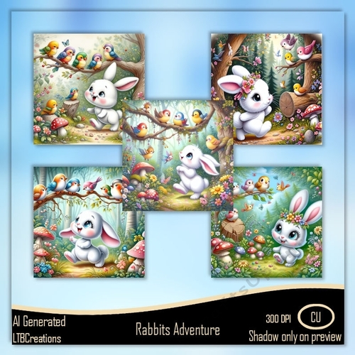 Rabbits Adventure - CUP1352013_124286 | Craftsuprint