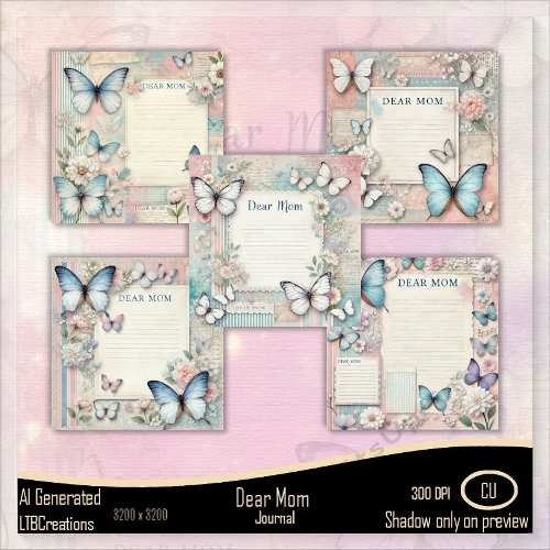 Dear Mom ( Journal) - CUP1355724_124286 | Craftsuprint