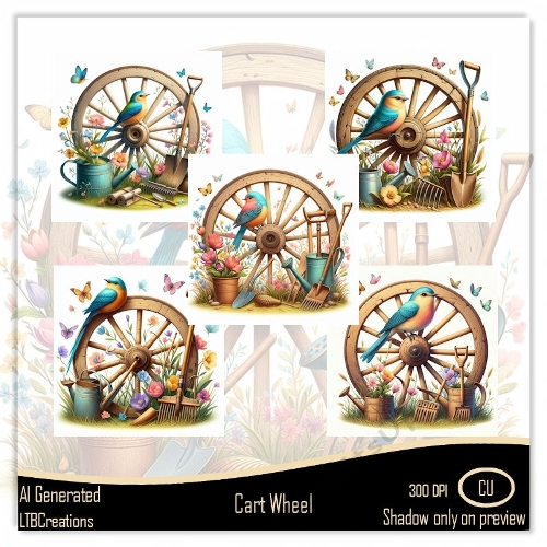 Cart Wheel - CUP1366905_124286 | Craftsuprint
