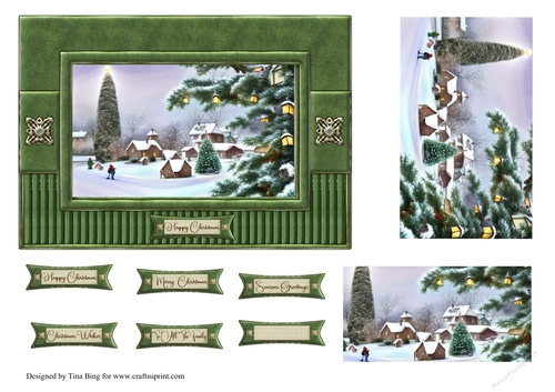 Framed Christmas scene - CUP1193127_2738 | Craftsuprint