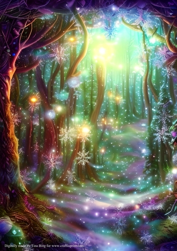 Twinkling trees - CUP1195219_2738 | Craftsuprint