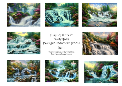 Waterfalls set 1 - CUP1195373_2738 | Craftsuprint