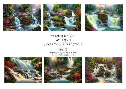 Waterfalls set 2 - CUP1195374_2738 | Craftsuprint