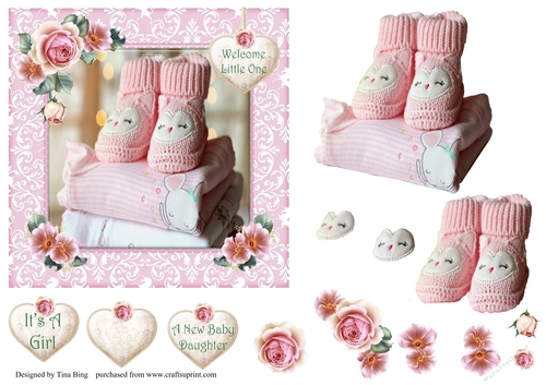 Baby booties - CUP1209271_2738 | Craftsuprint