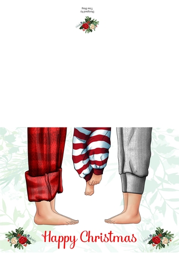 Christmas Feet card - CUP1245176_2738 | Craftsuprint
