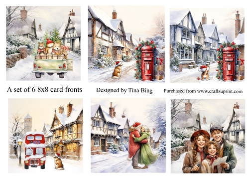 Snowy Card Fronts - CUP1266080_2738 | Craftsuprint