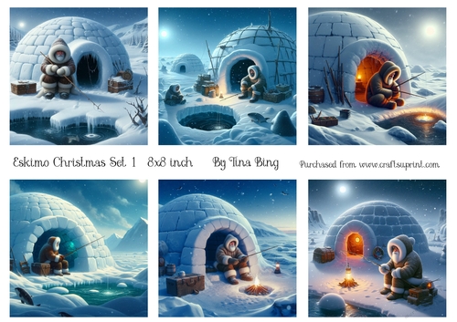 Eskimo Christmas - CUP1305969_2738 | Craftsuprint