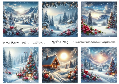Snow Scenes set 1 - CUP1305975_2738 | Craftsuprint