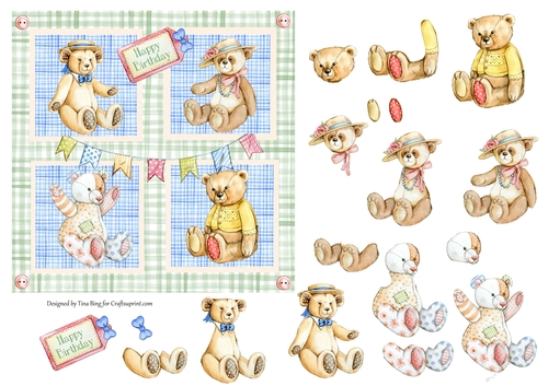 Multi Bears - CUP900495_2738 | Craftsuprint