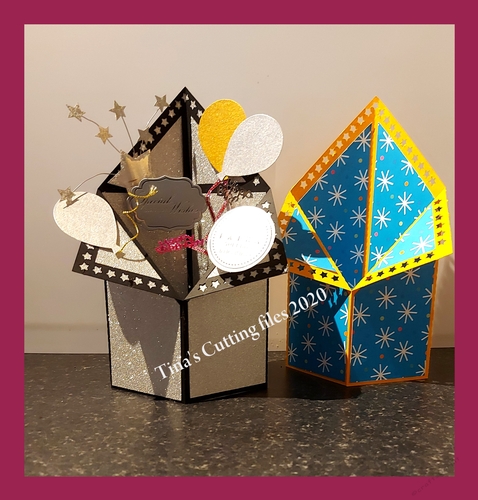 Tuxedo Card with star cut out border edge - Cutting Template ...