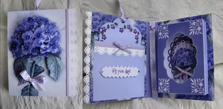 Hydrangea Combi Card Box No Words Handcut - CUP435889_1929 | Craftsuprint