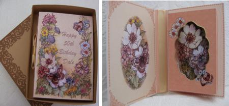 Flower And Butterfly Combi Card Box - CUP704902_1929 | Craftsuprint