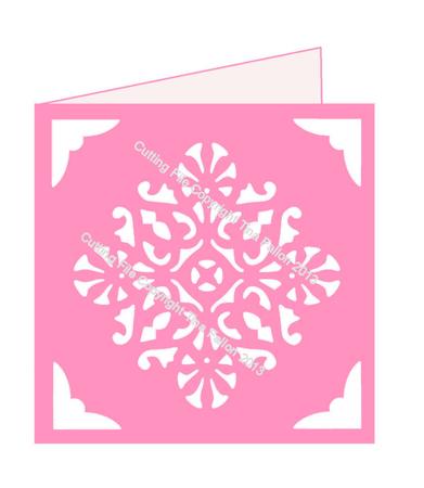 Fancy Center Card Blank - CUP705088_1929 | Craftsuprint