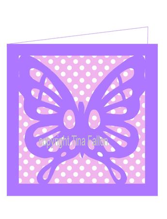 Butterfly Card Template - CUP705190_1929 | Craftsuprint