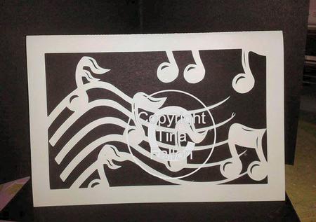 Music - Musical Notes Lg Card Template Machine F - CUP705352_1929 ...