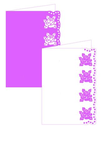 Rose Edged Cards Portrait Files - CUP705361_1929 | Craftsuprint