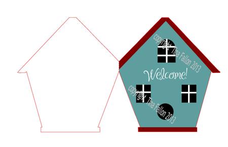 New Home Shaped Card Print N Cut - CUP705962_1929 | Craftsuprint
