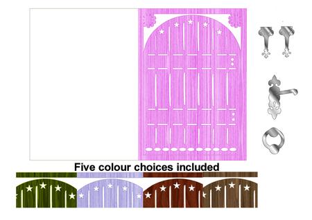 5 Fairy Door Card Templates Set 2 Print N Cut - CUP706128_1929 ...