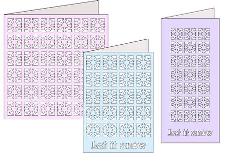 Let It Snow 3 Card Templates For Christmas Files - CUP706437_1929 ...