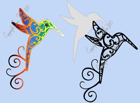Filigree Hummingbird Cutting File - CUP707403_1929 | Craftsuprint