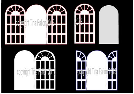 Christmas Windows Card Templates And Topper - CUP707675_1929 | Craftsuprint