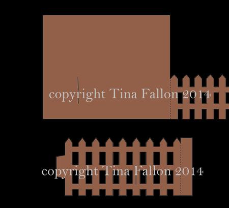 Bendy Card Template Picket Fence - CUP707951_1929 | Craftsuprint