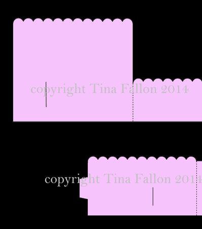Bendy Card Template Scalloped Edge - CUP707953_1929 | Craftsuprint
