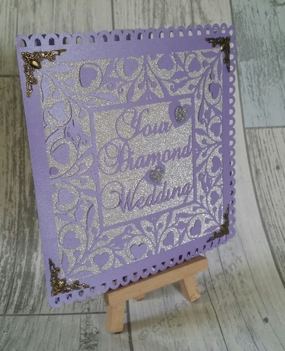 Diamond Wedding Greetings Card - CUP708127_1929 | Craftsuprint