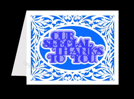 Our Special Thanks Card Template - CUP708245_1929 | Craftsuprint